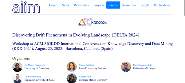 Ylenia Rotalinti Organising Workshop at KDD 2024! – IDA Research Brunel